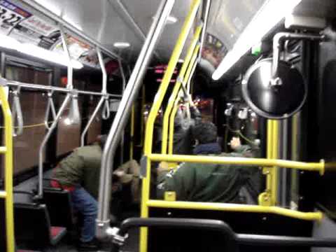 Christmas Jollies on the TTC Yonge Night Bus