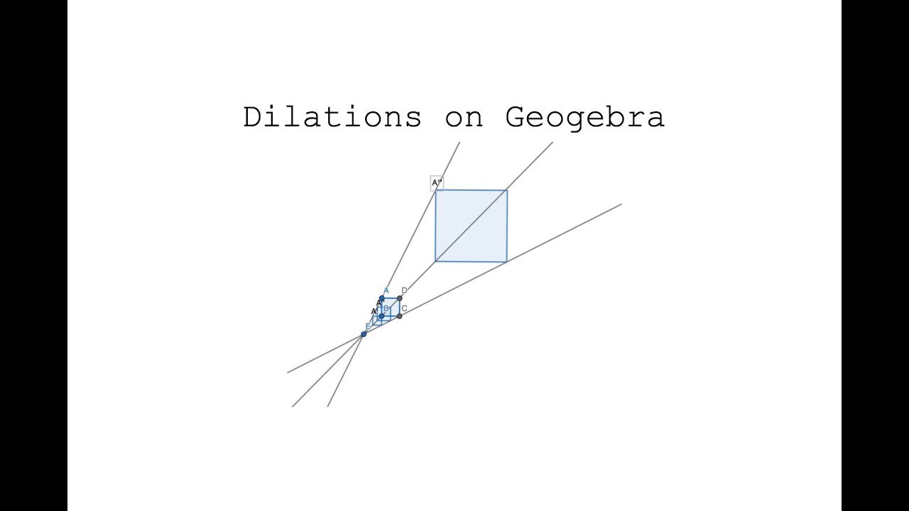 Dilation on geogebra