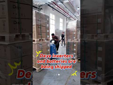 Deye invertersand batteries are being shipped #deyeinverter #deyebattery