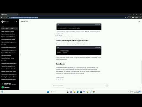 how to configure python path in windows