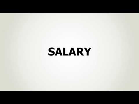 How to Pronounce Salary