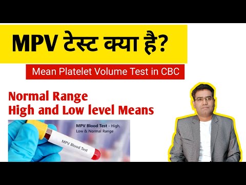 Mean Platelet Volume (Mpv) Blood Test (in Hindi) | Normal Range | Low and High Value Causes
