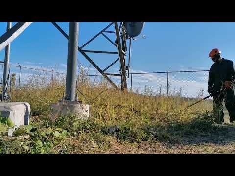Cell tower grounds maintenance