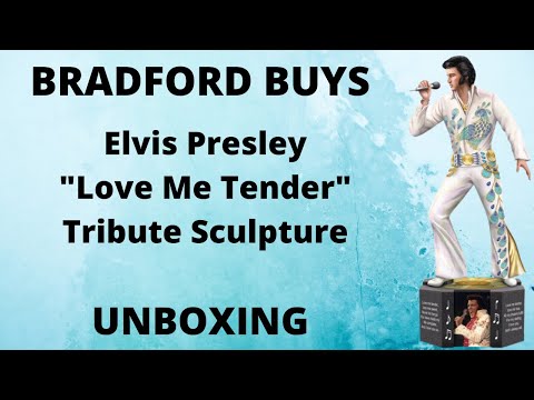 Bradford exchange. Elvis Presley "Love Me Tender" Tribute Sculpture