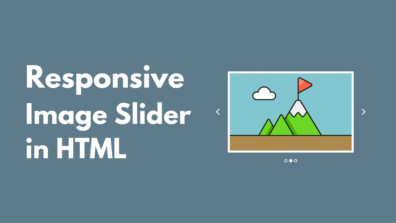 How to create a responsive image slider in HTML (Slick.js)