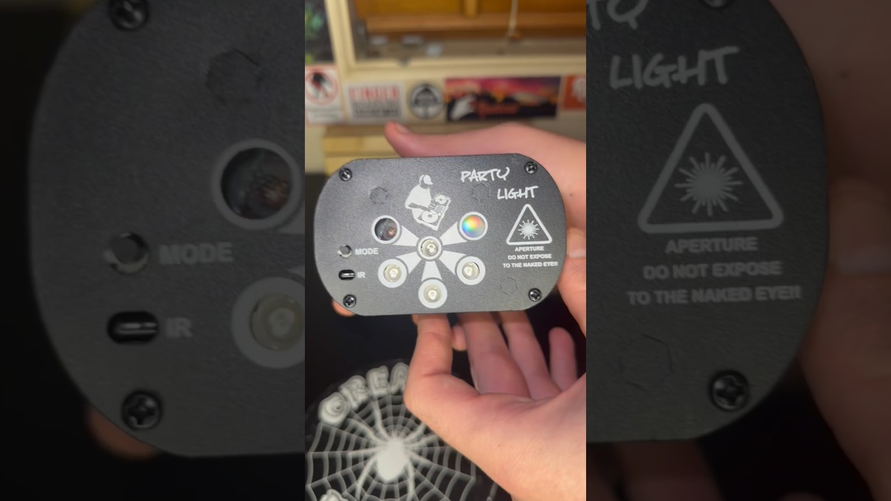 Party Light Unboxing + Test! 😎🕺🪩 #party #rave #laser #unboxing
