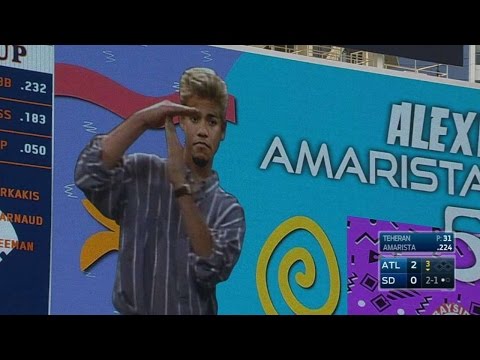ATL@SD: Padres shown as 'Saved by the Bell' personas