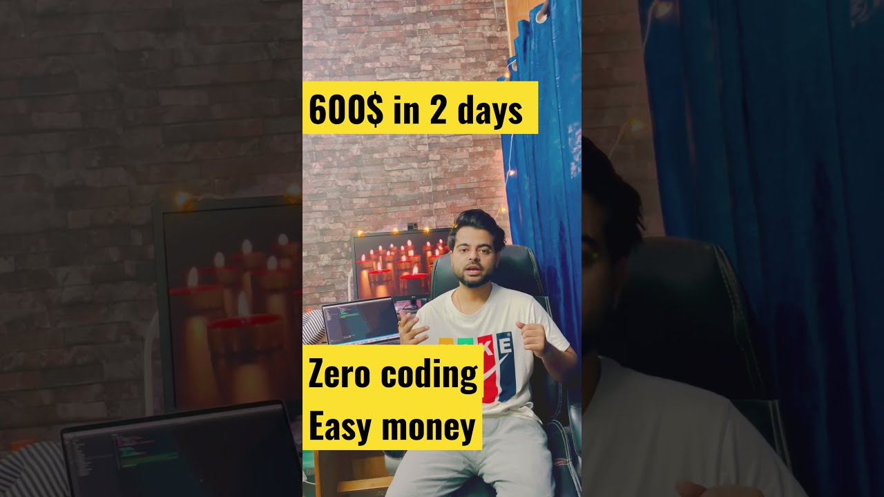 600$ in 2 days- fully lodged e-commerce website. Zero coding. #shorts