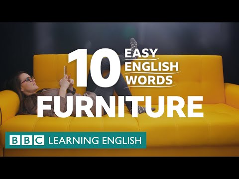 10 Easy English Words: Furniture 🛏️🪑🛋️