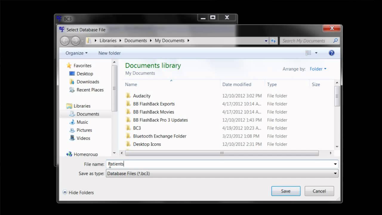 BC3 Walkthrough part 01 - Opening or Creating a Database in BC3