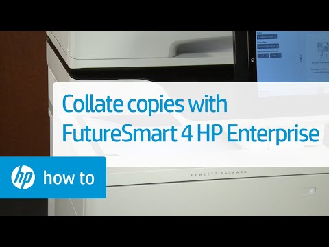 Collating Copies on HP Enterprise MFPs with FutureSmart 4 | HP Printers | HP