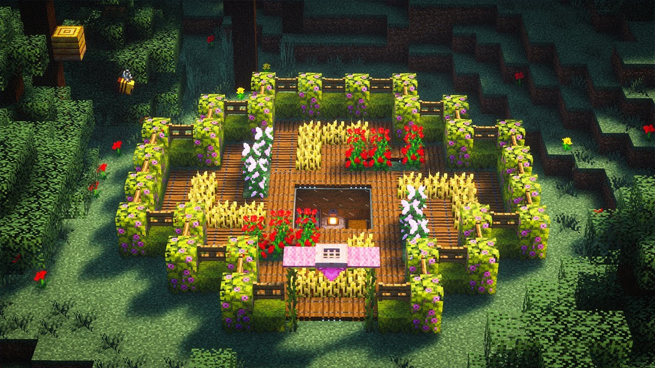 Minecraft: How to Build a Survival Base with a Garden - Minecraft Builders