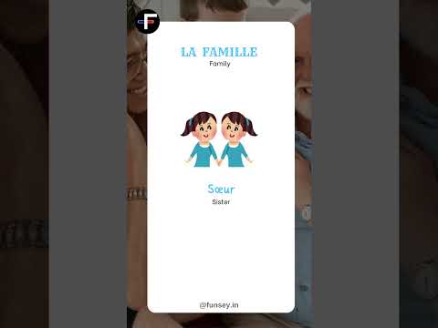 Learn Family Members Names In French With Me || La famille