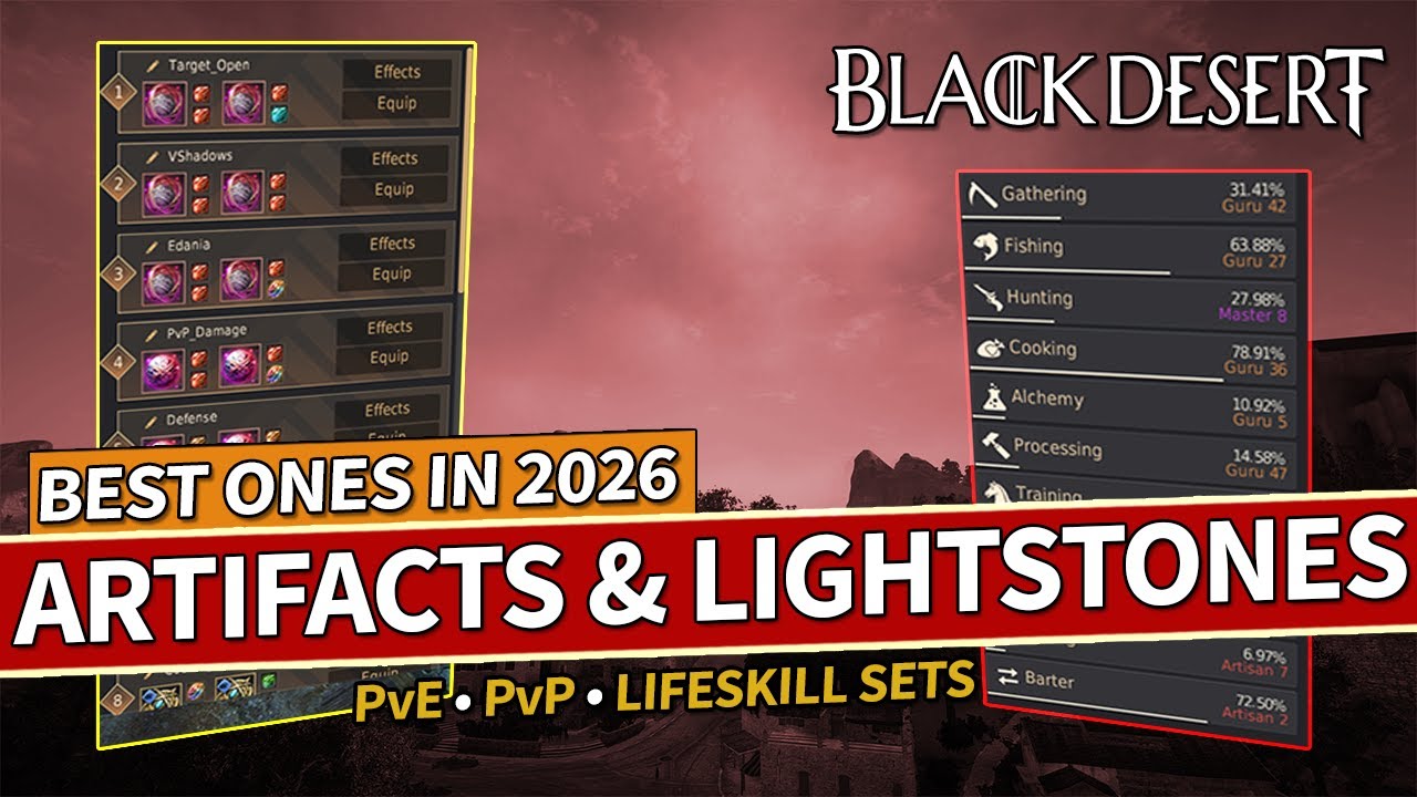 2026 Best Artifacts and Lightstone Sets To Use in Black Desert