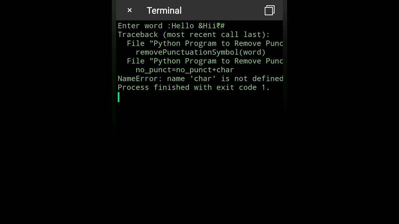 Python Program to Remove Punctuations From a String