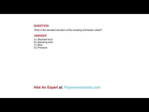 What is the standard deviation of the sampling distribution called?