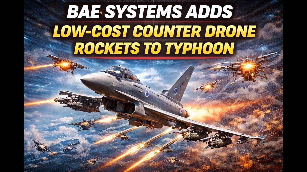 BAE Systems adds low-cost counter drone rockets to Typhoon