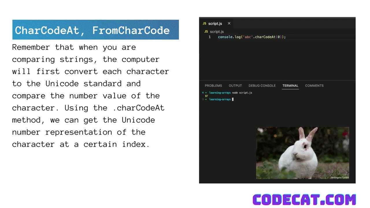 JavaScript String CharCodeAt and FromCharCode Explained with Examples