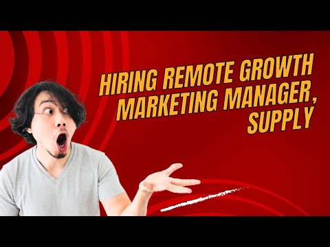 Remote Growth Marketing Manager job, Supply at Wander.com | Open to people anywhere in the world
