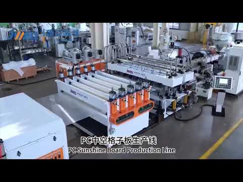 PC hollow sheet extrusion machine