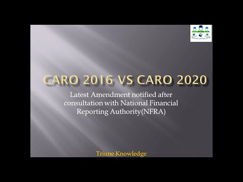Major Changes brought in by CARO, 2020