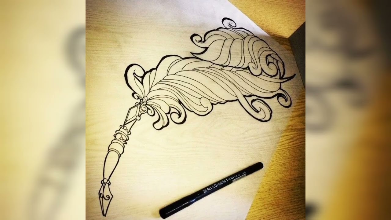 Feather Quill Tattoo