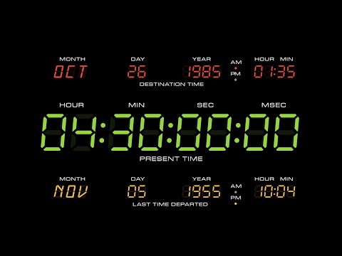 4 Hour 30 Minute Timer - Back To The Future Theme with Alarm Sound (4K)