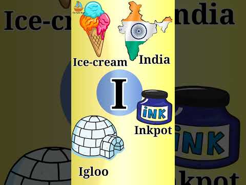 Words that start with alphabet I #alphabets #letter