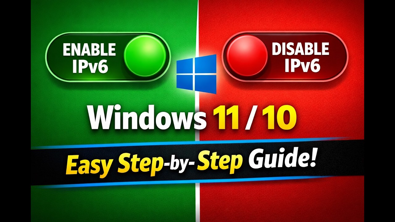 How to Enable or Disable IPv6 on Windows 11/10 | Easy Step-by-Step Guide | GearUpWindows Tutorial