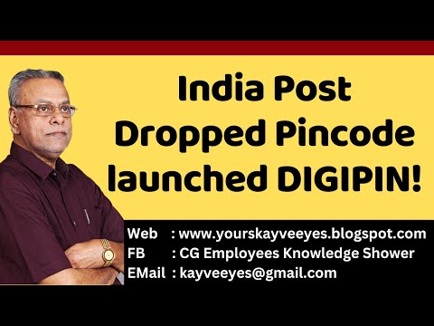 India Post - Dropped Pincode, launched DIGIPIN!