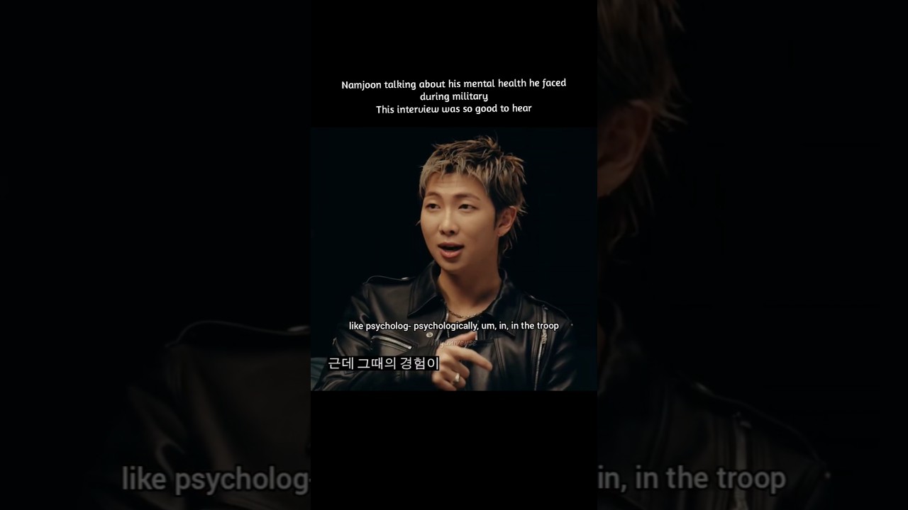Namjoon talking about his mental health he faced during military #namjoon #rm #bts