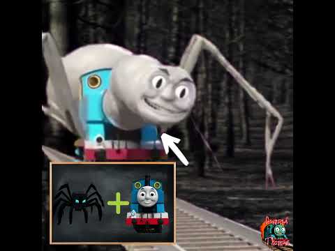 Scary Cursed Thomas Train SPIDER Thomas.exe The Tank Engine #shorts #funny