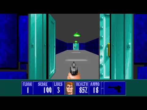 Wolfenstein 3D, but if I see a swastika, the video ends