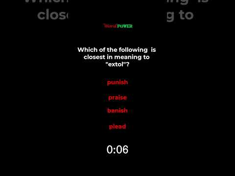 Extol: what does it mean?