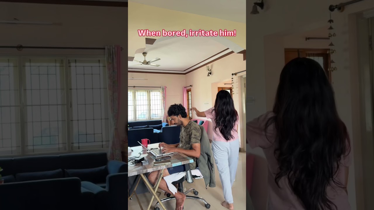 His peace ends when I’m bored at home. 🤣😂