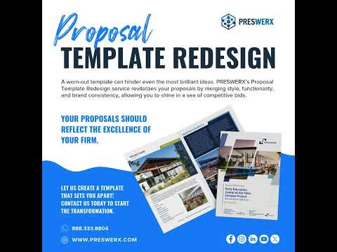 Revamp Your Proposals with PRESWERX's Template Redesign Services!