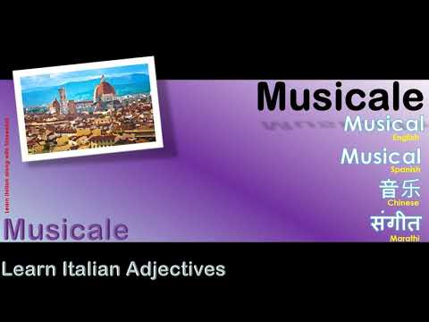 Musicale - How to Pronounce Musicale in Italian with English meaning as Musical?