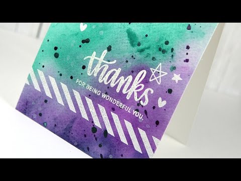 Watercolor Background – Make a Card Monday #265