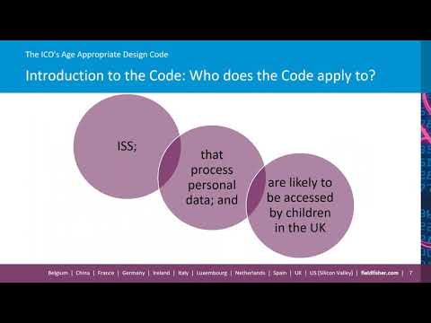 The Age Appropriate Design Code: The Children's Code