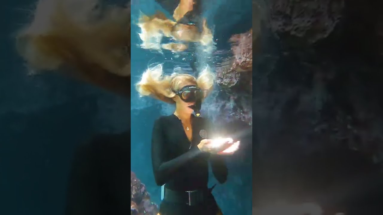 Divers discover magical underwater cave #shorts