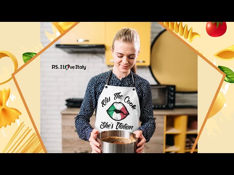 Kiss The Cook She's Italian Apron