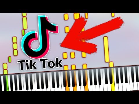 TikTok Meme Songs Medley Piano Tutorial (Sheet Music + midi) Synthesia cover