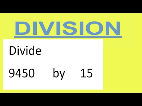 Divide 9450 by 15