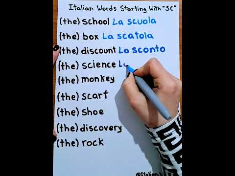 Learn some Italian words starting with "SC". Don't forget to follow for more! 🇮🇹🇮🇹🇮🇹#fypシ #italy