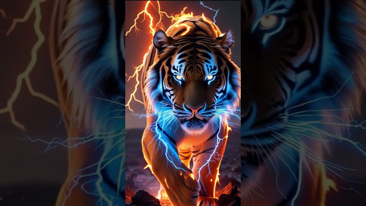 The Stormfire Tiger | Cinematic AI Mythical Short #mythicalbeasts #aianimals #tigers