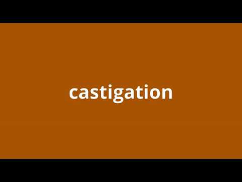 what is the meaning of castigation