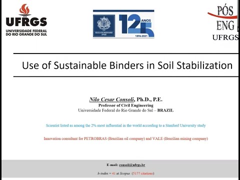 Use of Sustainable Binders in Soil Stabilization