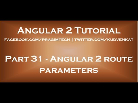 Learn Angular 2 route parameters - Mind Luster