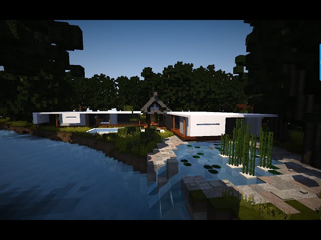 Modern Asian Concept House | Dual Build Minecraft Map