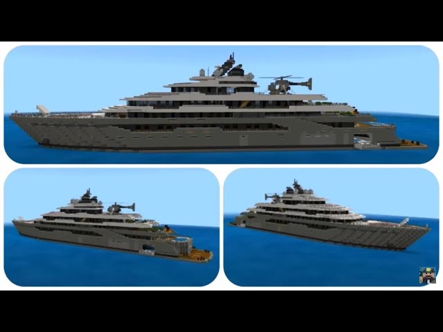 Minecraft Charter Super Yacht Tutorial Download (Flying Fox) Minecraft Map